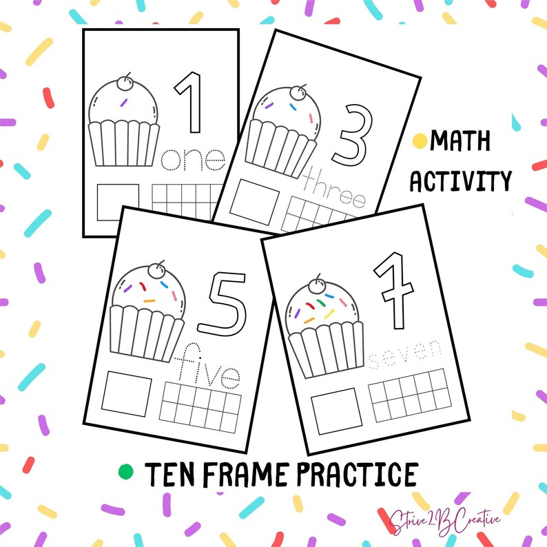 Counting Numbers 1-12, Tracing for Kids, Preschool Math, Homeschool ...