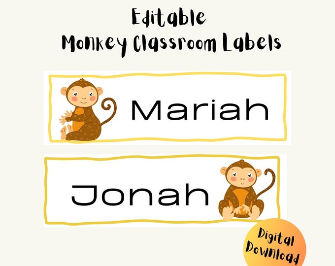 Ocean Theme Classroom Name Tags,printable Desktop Tags, Ocean Animal ...