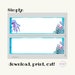 Ocean Theme Classroom Name Tags,printable Desktop Tags, Ocean Animal ...