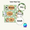 Retro Frog Printable for Kids, Cubby Tags, Editable Name Tags, Editable ...