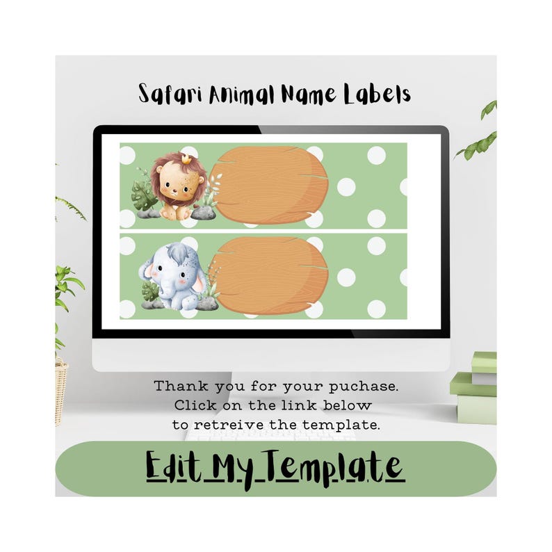 Editable Safari Animal Classroom Name Labels, Cubby Tags for Preschool ...
