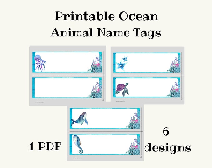 Safari Animal Name Tags,printable Desktop Tags, Cubby Labels, Classroom ...