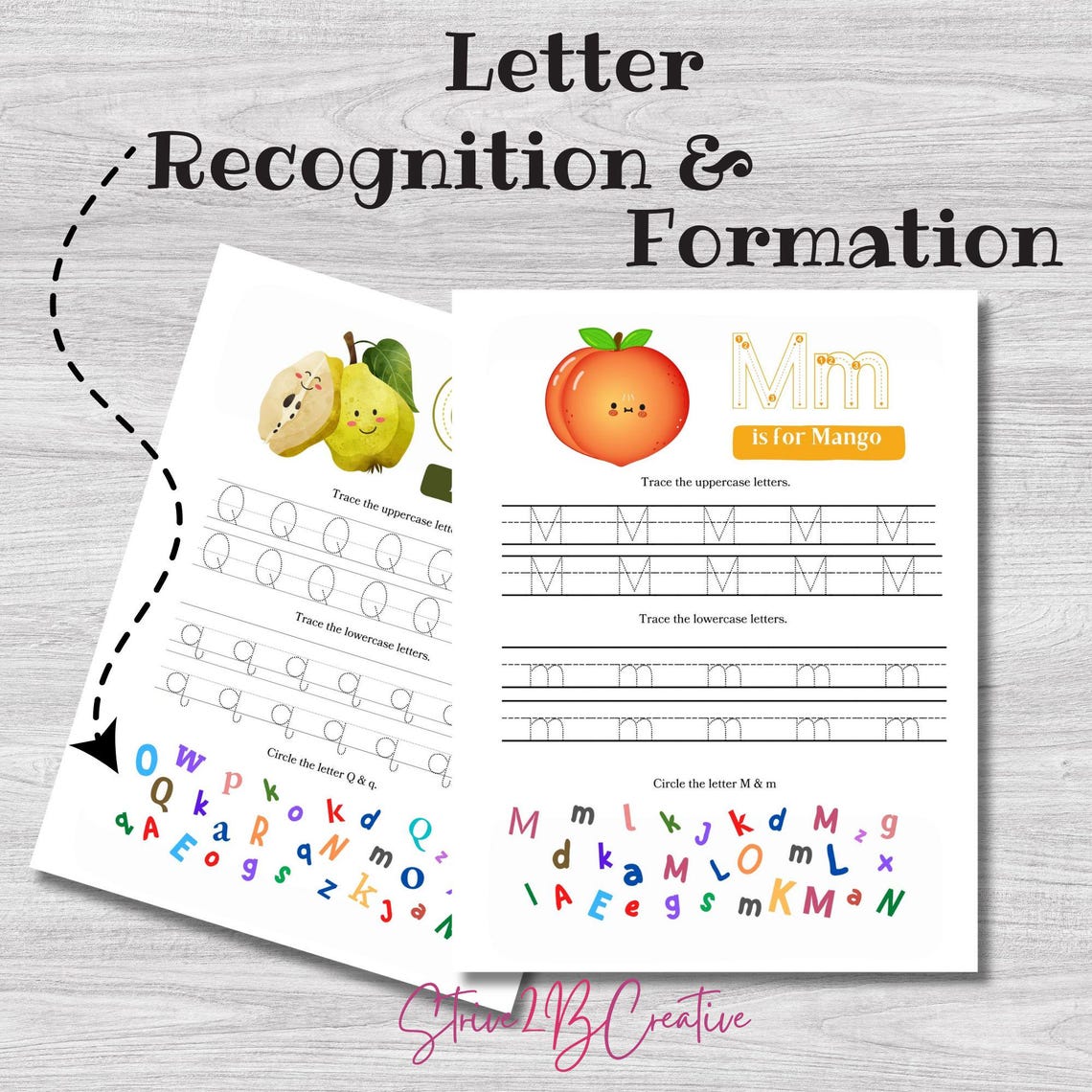 Alphabet Tracing Pages, ABC Trace for Kids, Upper and Lower Case ...