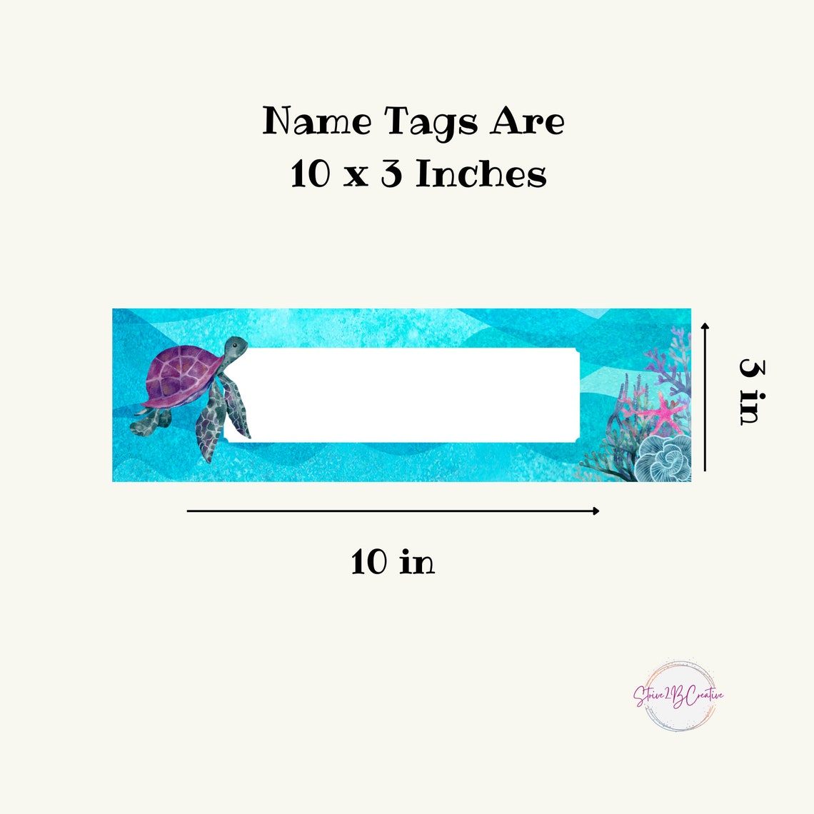 Ocean Animal Name Tags,printable Desktop Tags, Cubby Labels, Classroom ...