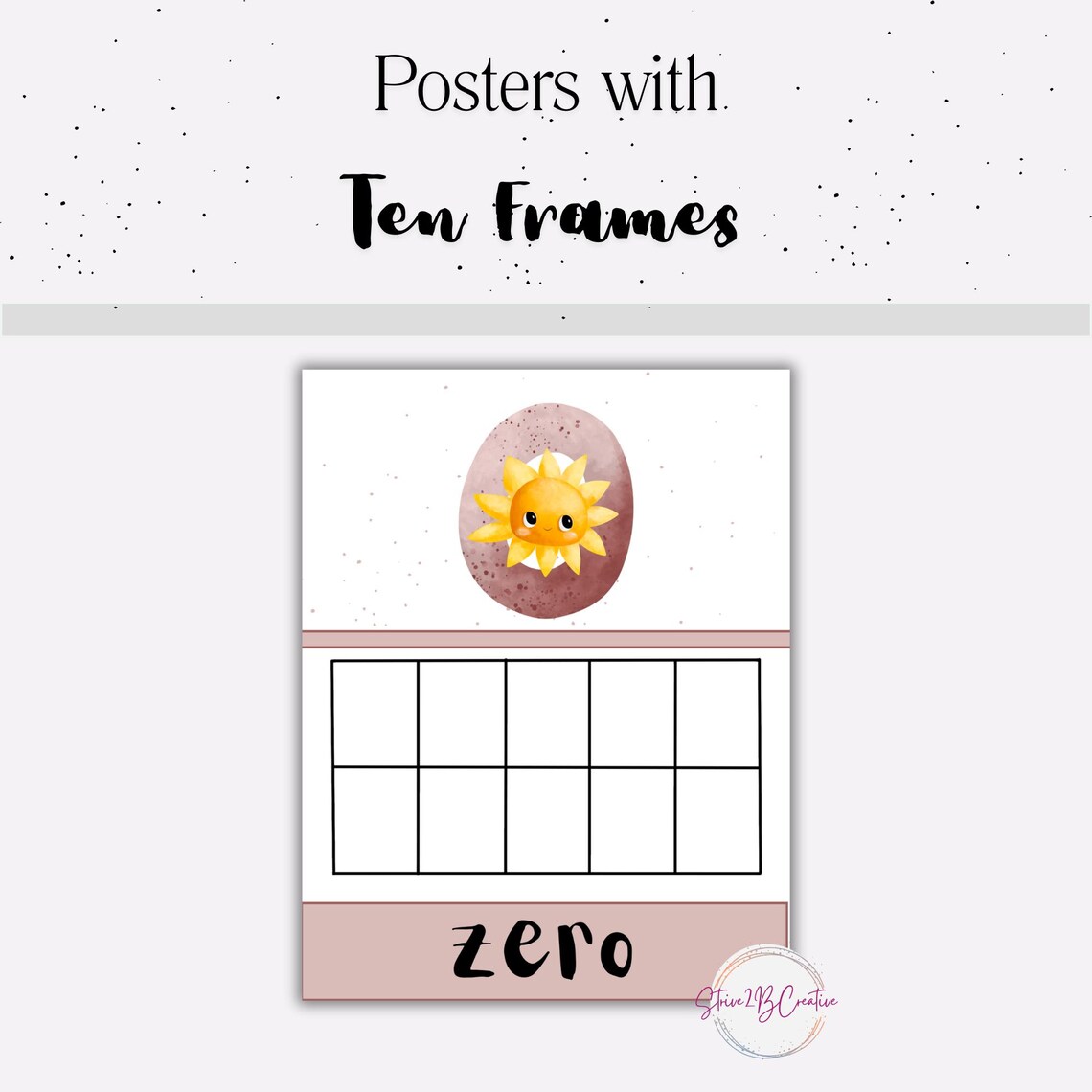 Animal Number Posters 0-10, Ten Frame Decor (printable) - Etsy