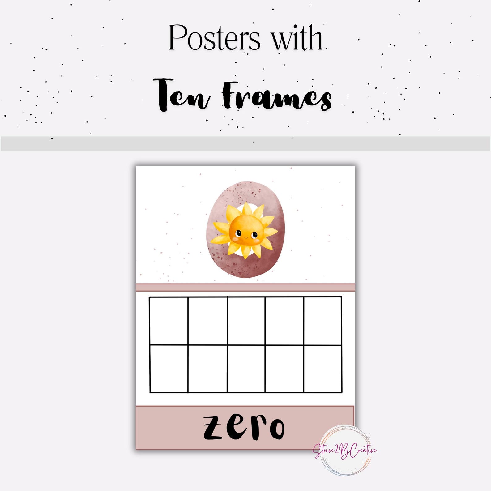 Animal Number Posters 0-10, Ten Frame Decor (printable) - Etsy