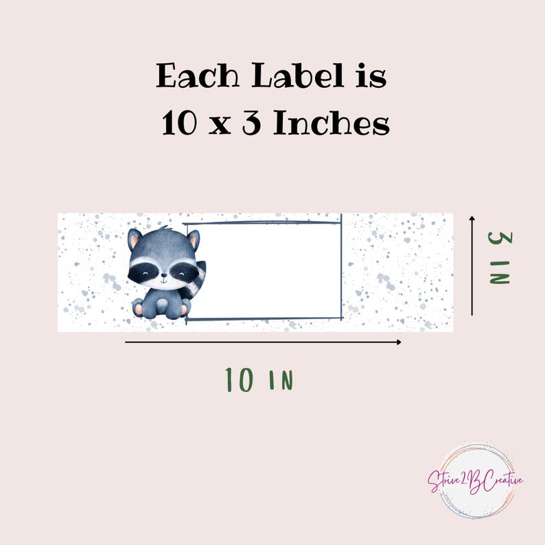 Animal Classroom Name Labels, Cubby Tags for Preschool, Baby Animal ...