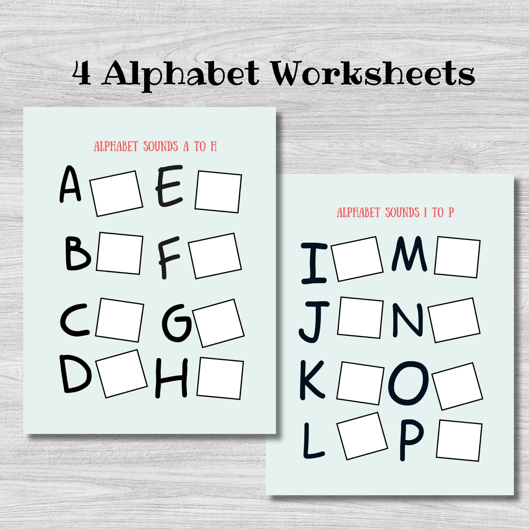 Beginning Letter Sounds Matching Activity, Printable Preschool ...
