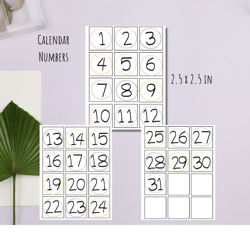 Safari Classroom Calendar Decor, Pocket Chart,editable Canva Template ...