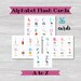 Alphabet Flashcards, 26 A to Z Flashcards, ABC Picture Flashcards ...