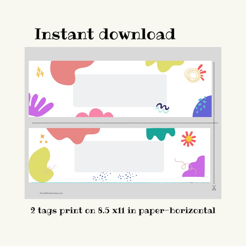 Colorful Name Tags, Classroom Name Tags, Cubby Labels, Colorful Label ...