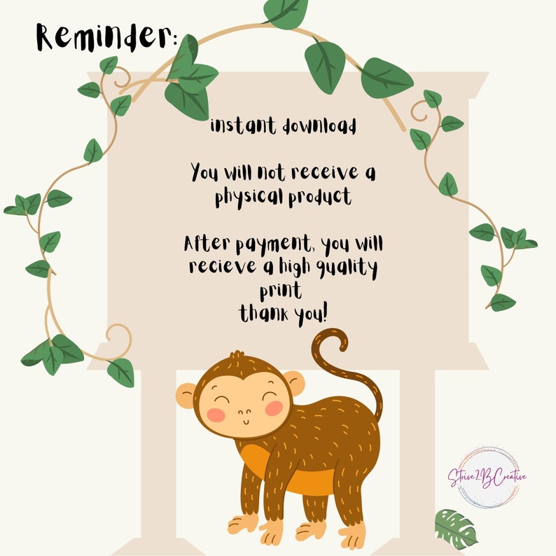 Editable Monkey Classroom Name Labels, Printable Cubby Tags (digital ...