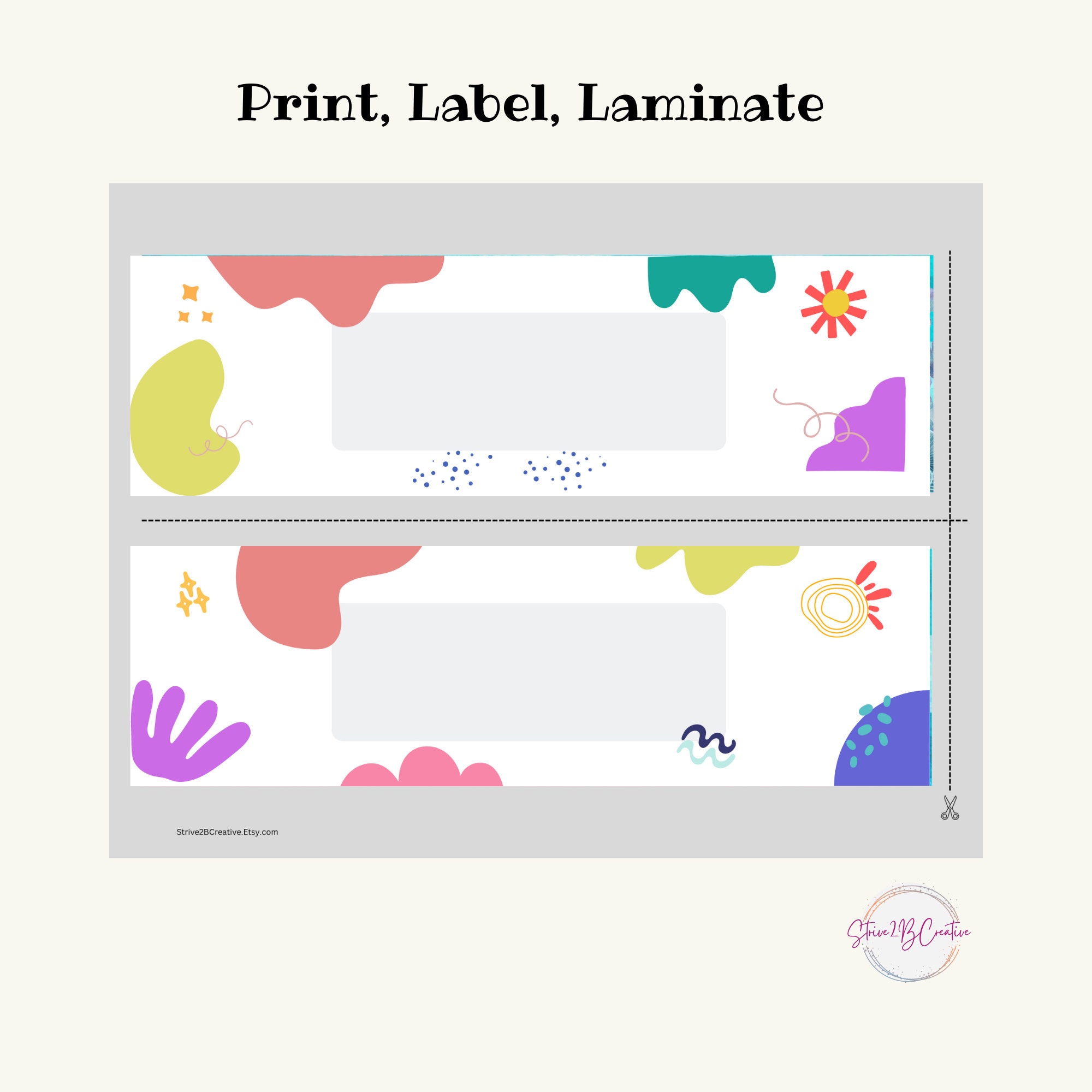 Colorful Name Tags Classroom Name Tags Cubby Labels - Etsy