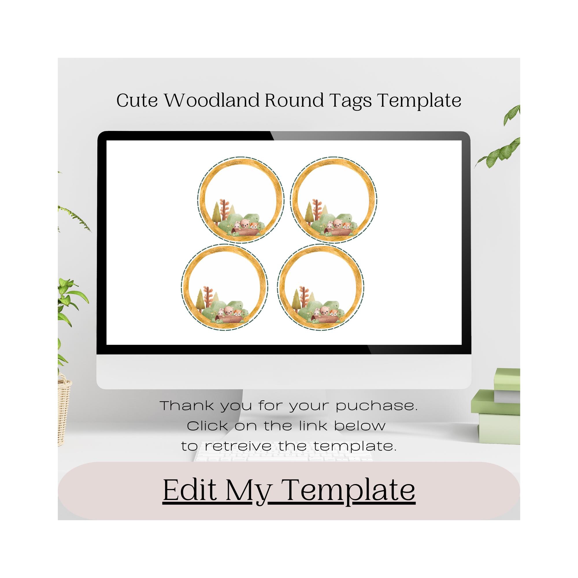 Woodland Animal Classroom Labels, Cubbie Tags (editable Canva Template ...