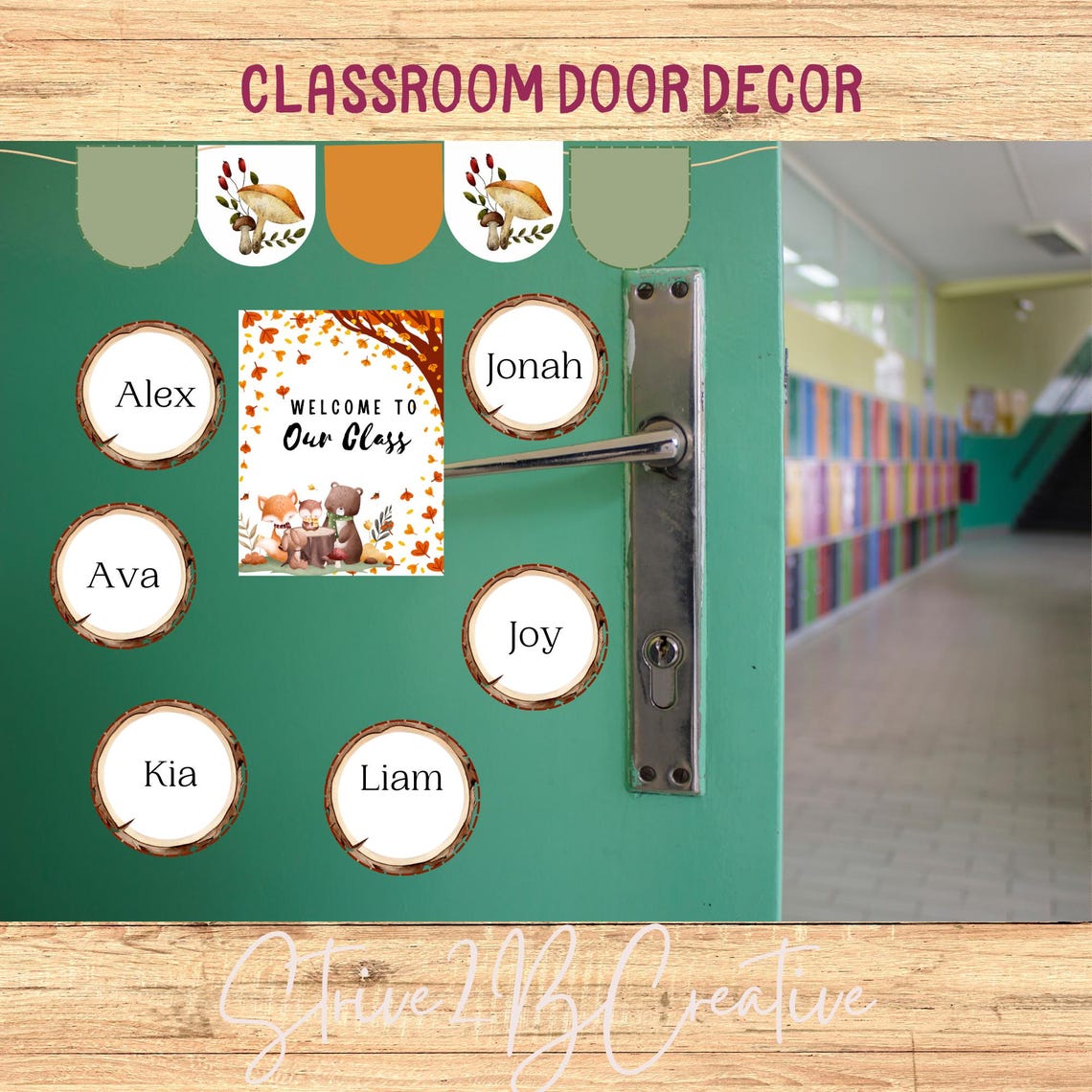 Woodland Classroom Decor Bundle, Editable Woodland Classroom Printable ...