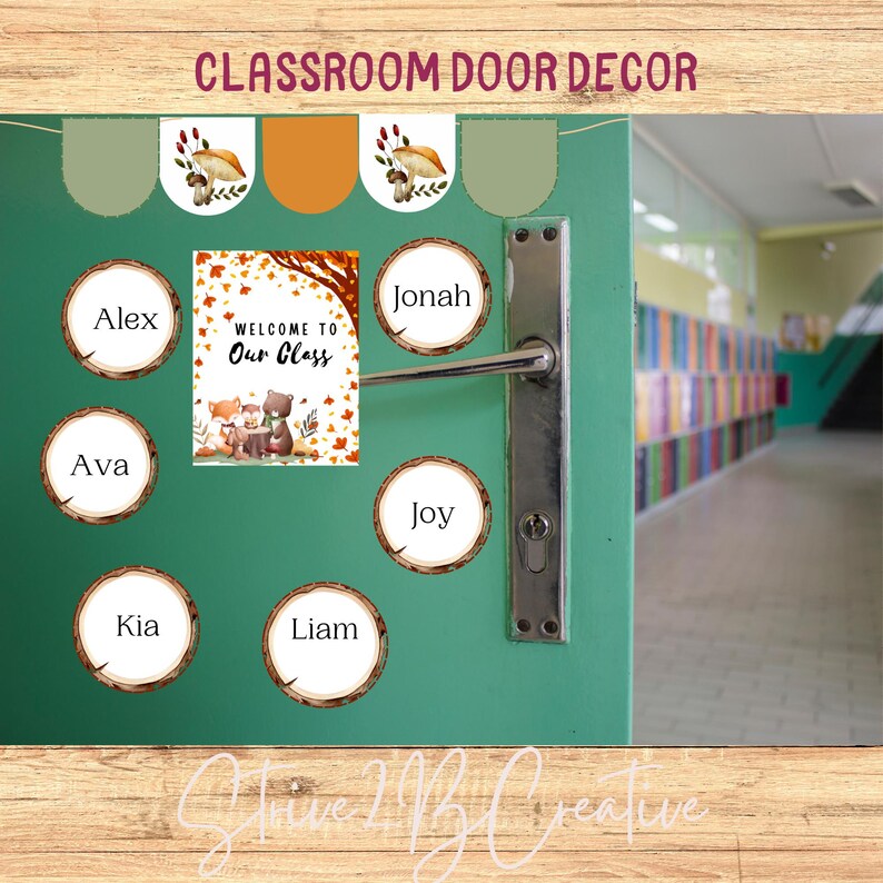 Woodland Classroom Decor Bundle, Editable Woodland Classroom Printable ...