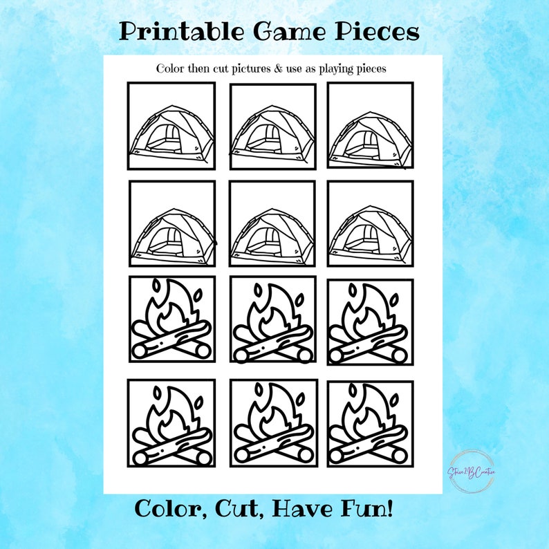 Printable Tic Tac Toe Game. Printable Game for Kids, Family Travel ...