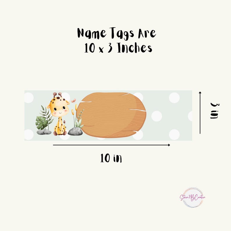 New Safari Animal Classroom Name Labels, Cubby Tags for Preschool, Baby ...