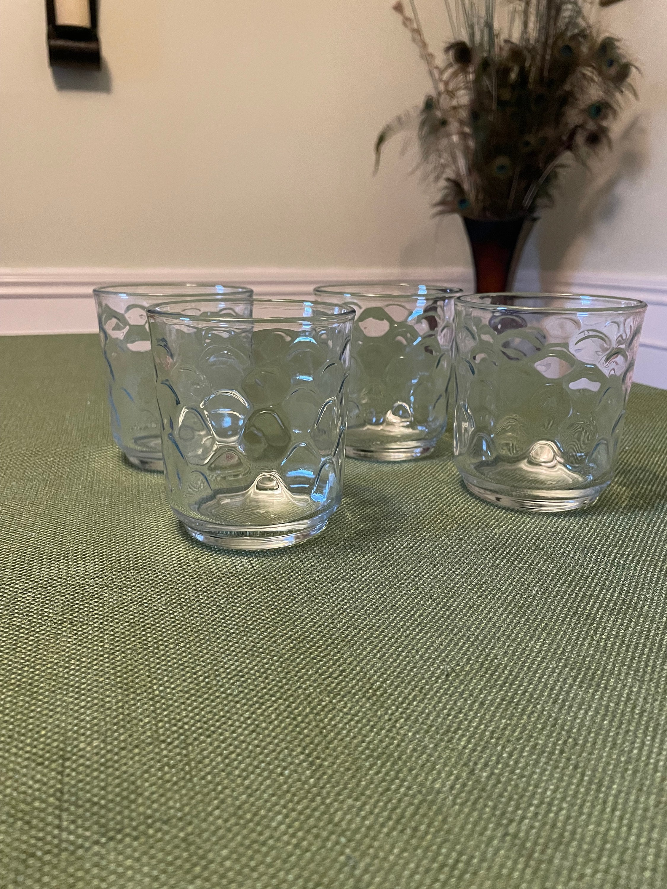 Libbey Glass Dimple Tumblers Set - Etsy