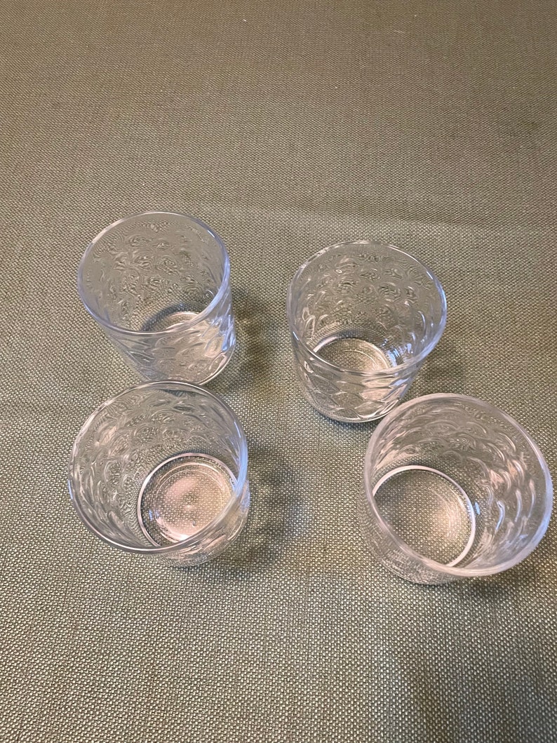 Libbey Glass Dimple Tumblers Set - Etsy