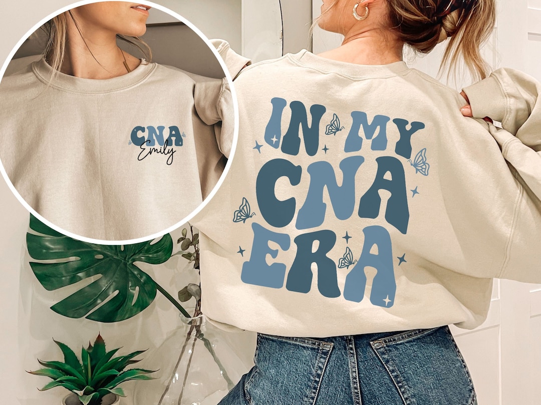 Personalized CNA Nurse Sweatshirt,certified Nursing Assistant Crewneck ...