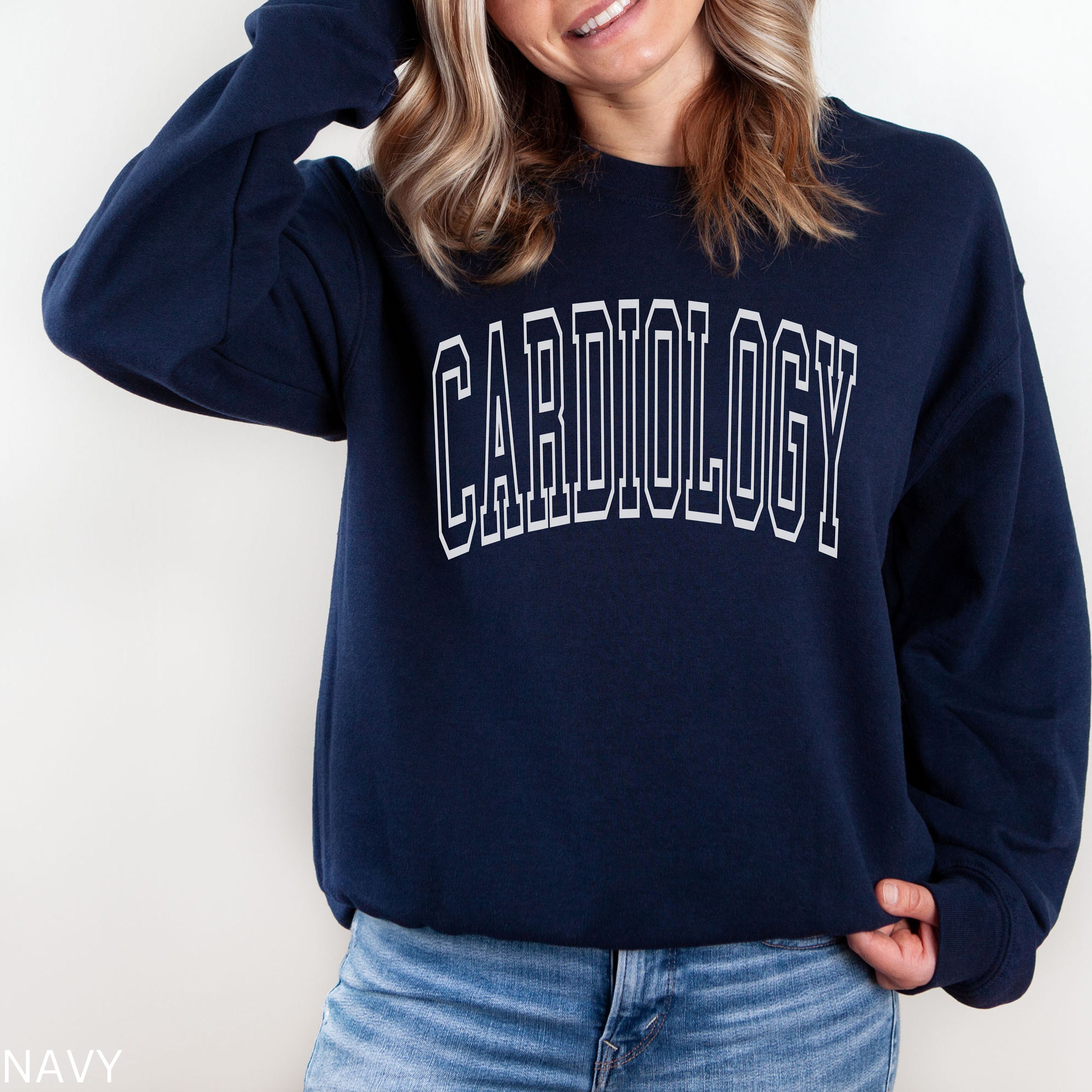 Cardiology Nurse Crewneck Sweater Cardiologist Gift Cardiac - Etsy