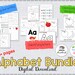 Alphabet Worksheets Bundle 400+ Pages, Preschool Printable ...