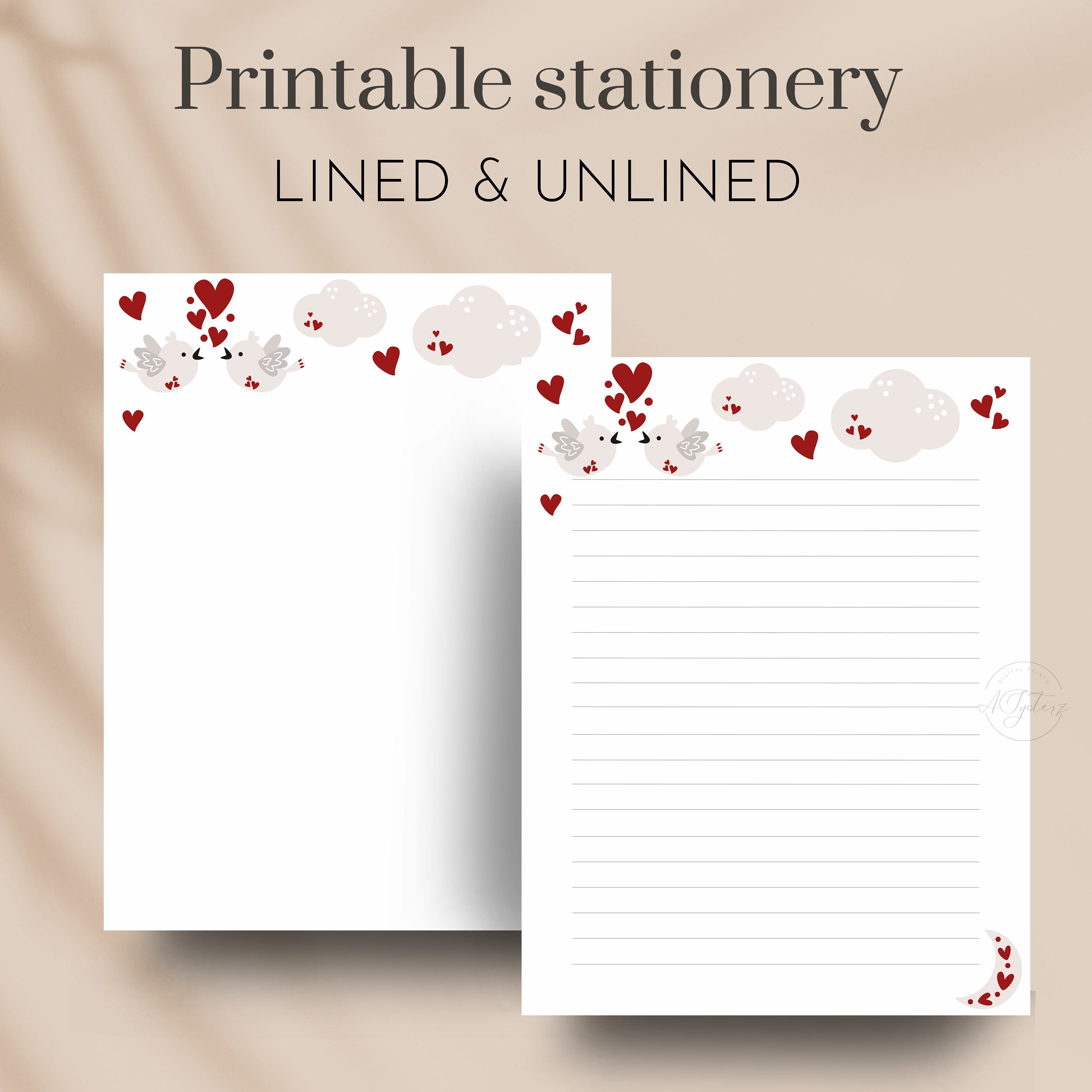 Love Stationery Printable