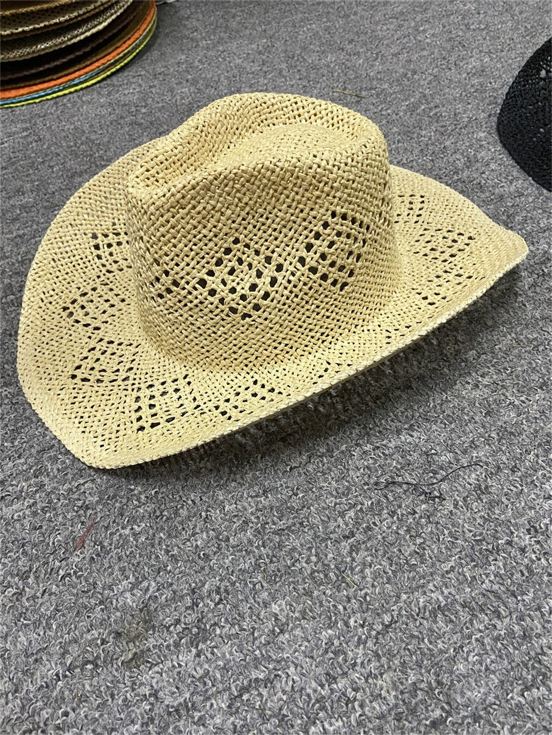 Natural Straw Cowboy Hat Straw Cowboy Hat Straw Cowgirl Hat - Etsy