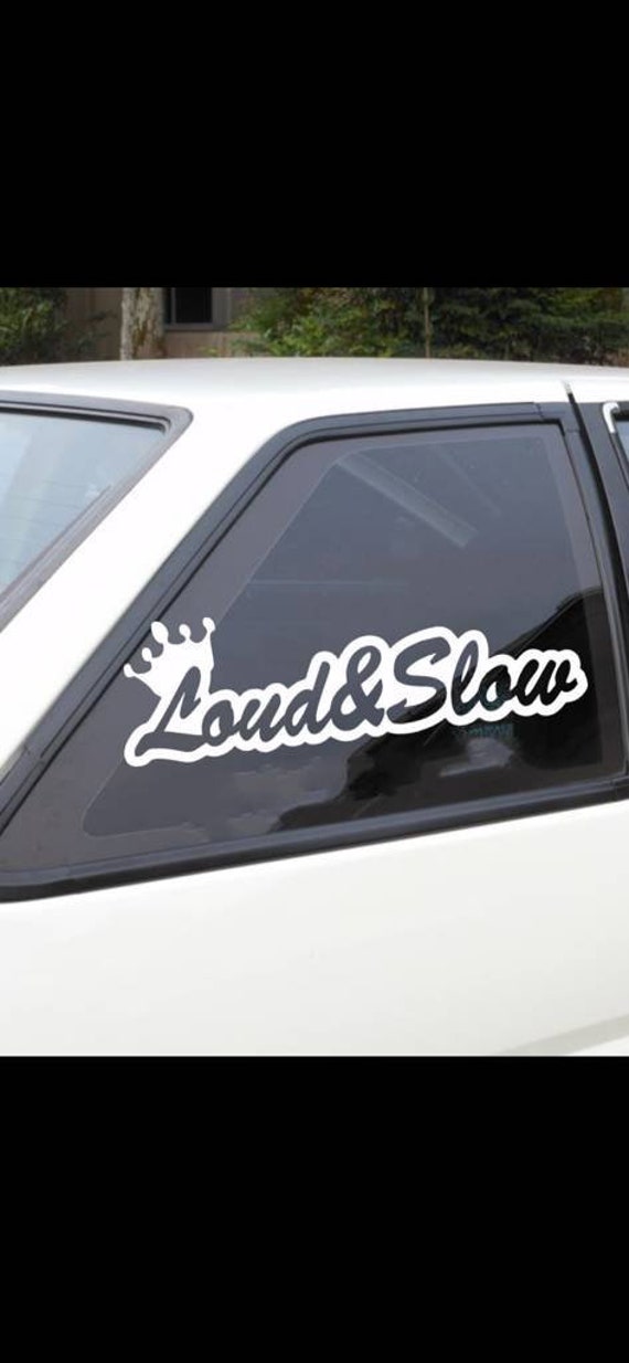 Loud and Slow Vinyl Decal for Car Truck Vehicle Tumbler - Etsy