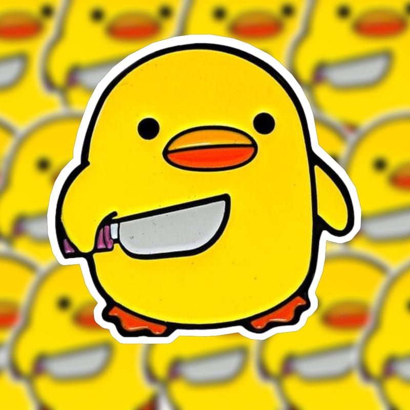 Pato con un cuchillo - Etsy España
