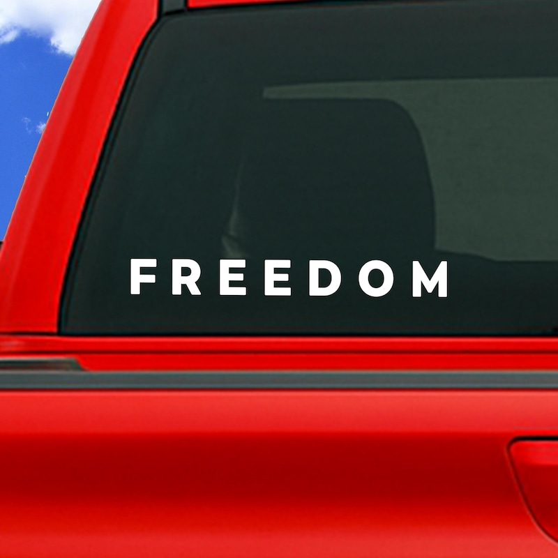 Freedom Decal Flag - Etsy