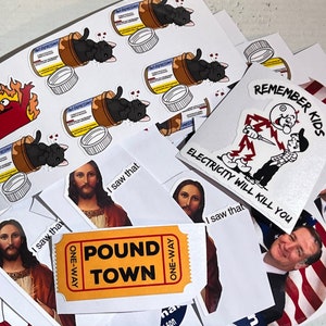 Mess up Random Stickers! Hard Hat Vinyl Decals for Tumblers Cups Mugs ...