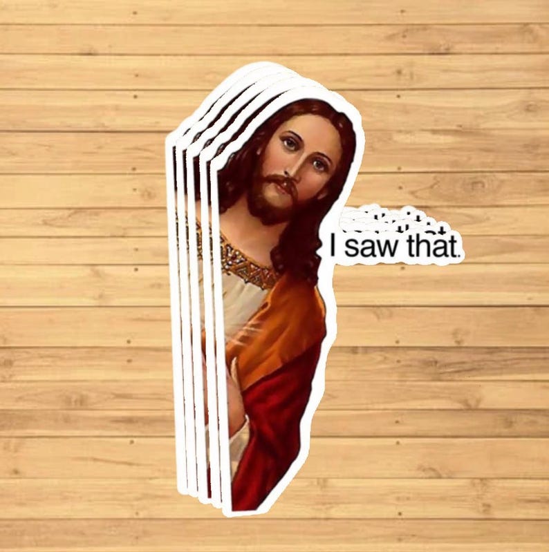 Pack of 5 Jesus I Saw That Vinyl Sticker, Vinyl Decal Sticker for ...