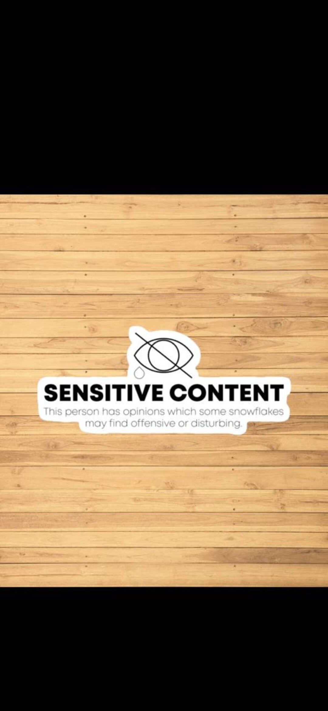 Sensitive Content Vinyl Sticker, Vinyl Decal Sticker for Laptops, Cars ...