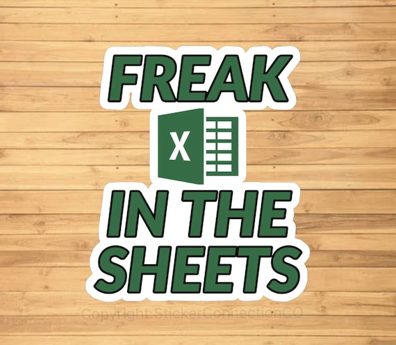 Freak in the Sheets Vinyl Sticker Vinyl Decal Sticker for - Etsy