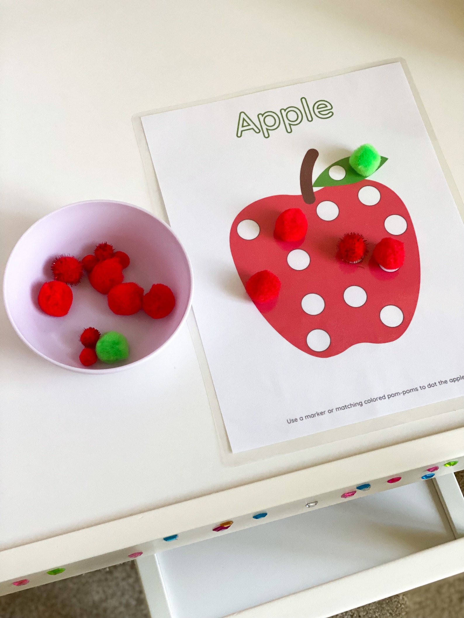 Dot-a-dot Fruit Activity Sheets, Preschool Toddler Printable ...