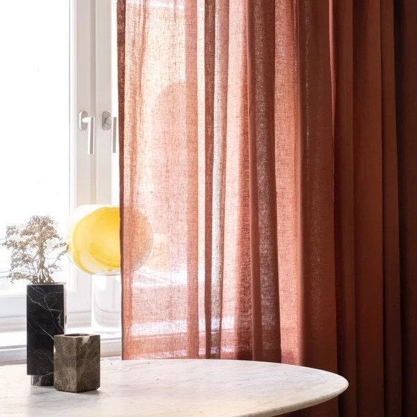 Terracotta Curtain - Etsy