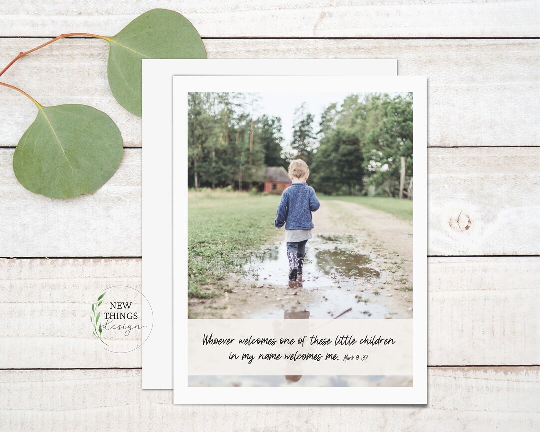 Welcomes a Child Card | Adoption Card | Foster Care Card | Scripture ...
