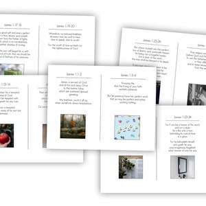 Bible Memory Printable | James 1 | KJV | Kids Bible Verses Printable ...