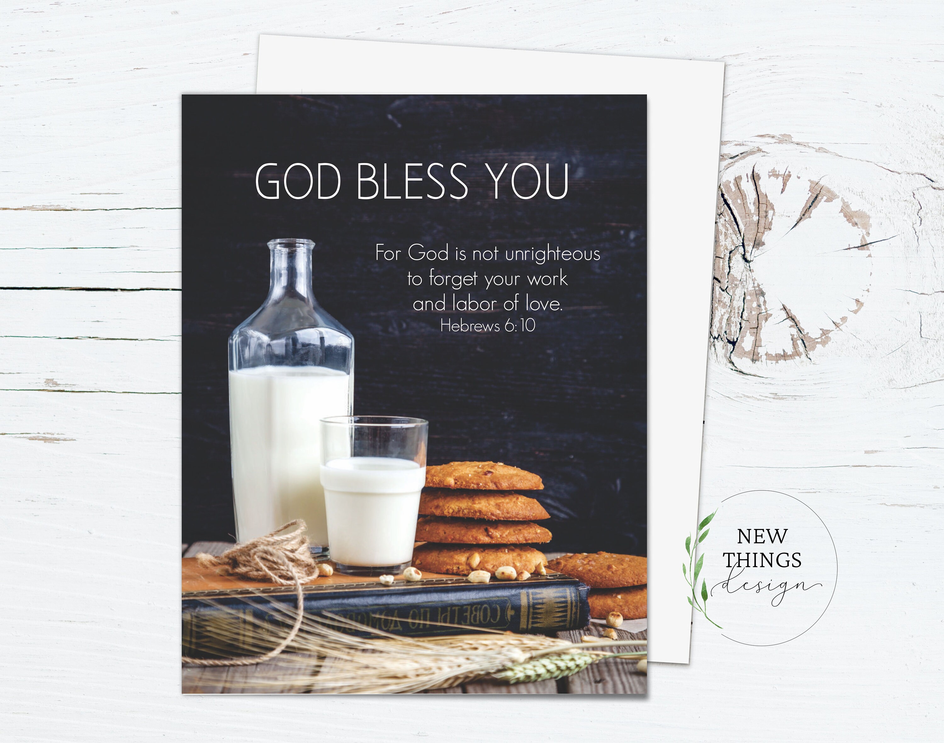 God Bless You Card | Ministry Card | Appreciation Card | Teacher Card ...