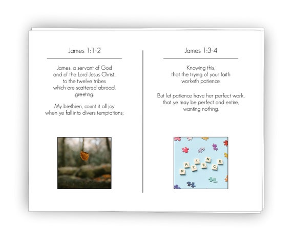 Bible Memory Printable James 1 KJV Kids Bible Verses - Etsy