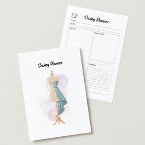 Sewing Planner for Sewing Order Organization / Measurement Chart ...