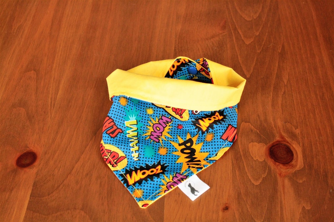 Super Hero Words Dog Bandana - Etsy