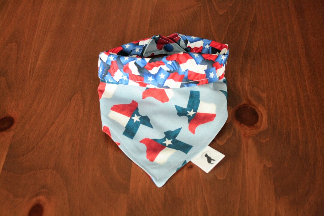 Texas Flag, State of Texas, Red White Blue Dog Bandana - Etsy