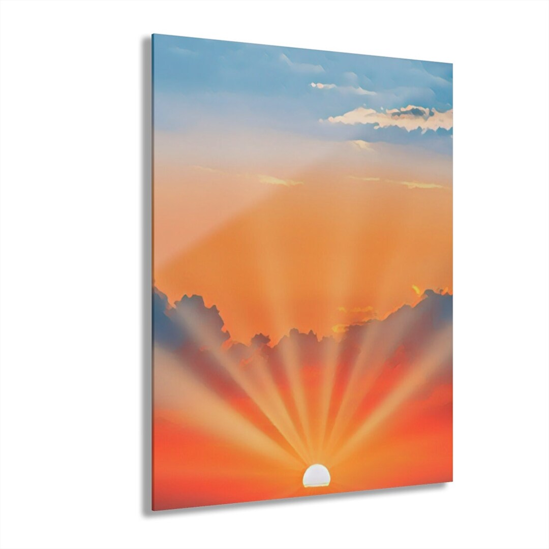 Goodnight Moon Hello Sunshine Acrylic Prints Ocean Sunrise - Etsy