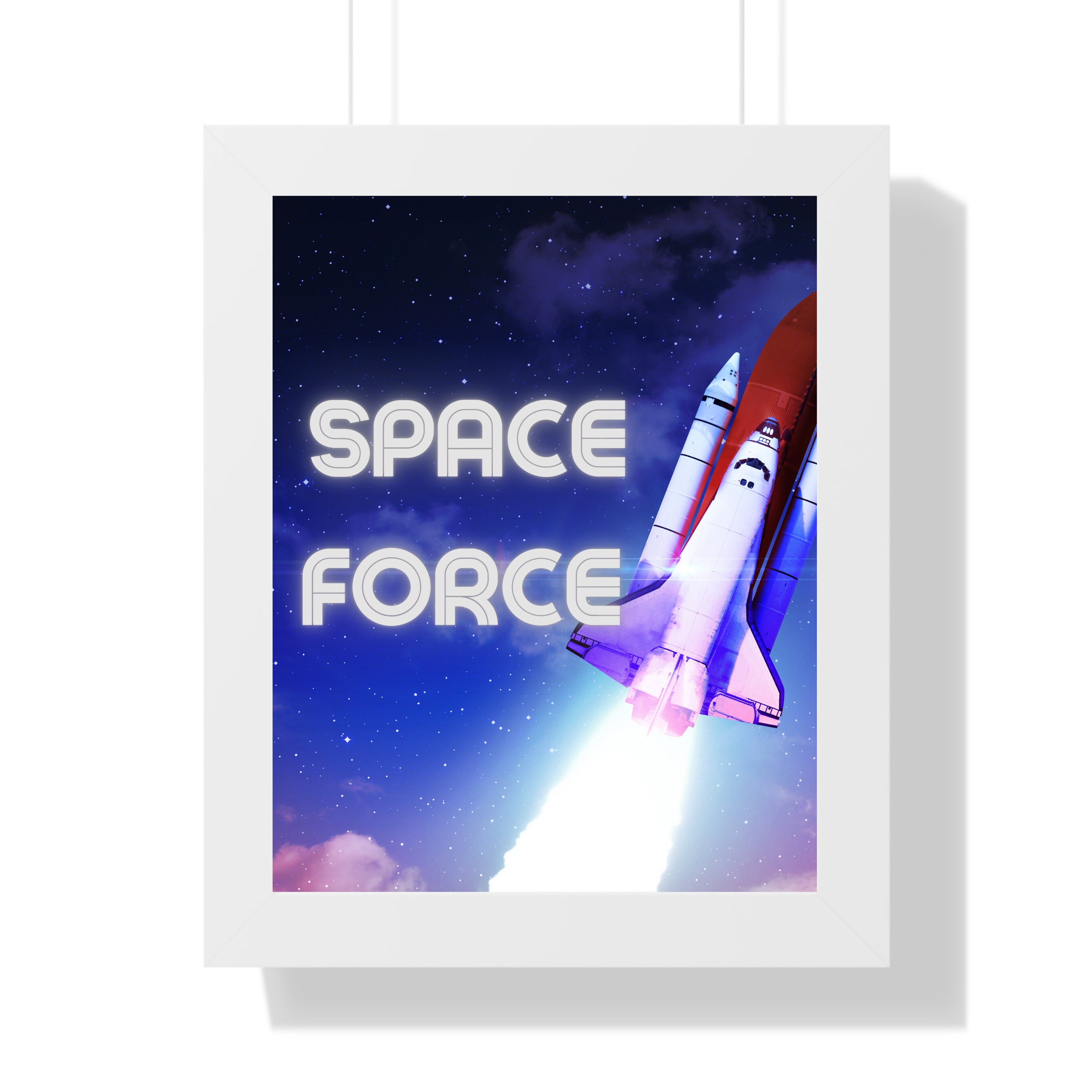 Vintage Space Force Satin Posters, Space Themed Matte Poster Wall Art ...