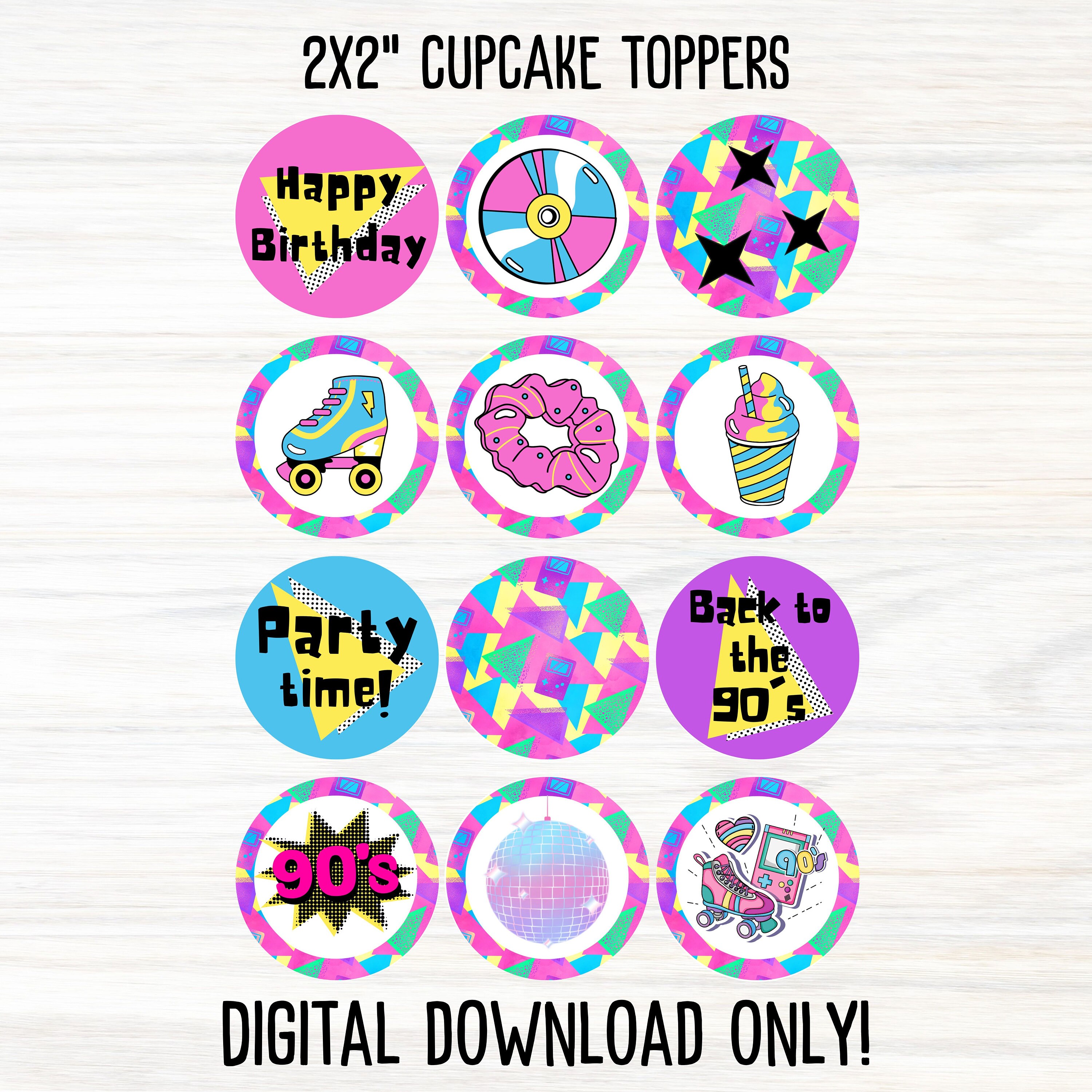 90s Birthday Party Decorations, Printable Back to the 90s Party Decor ...
