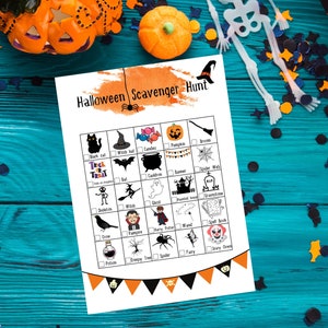 Printable Halloween Scavenger Hunt Activity Fall Scavenger - Etsy