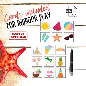 Summer Scavenger Hunt, Printable Summer Party Game for Kids and Adults ...